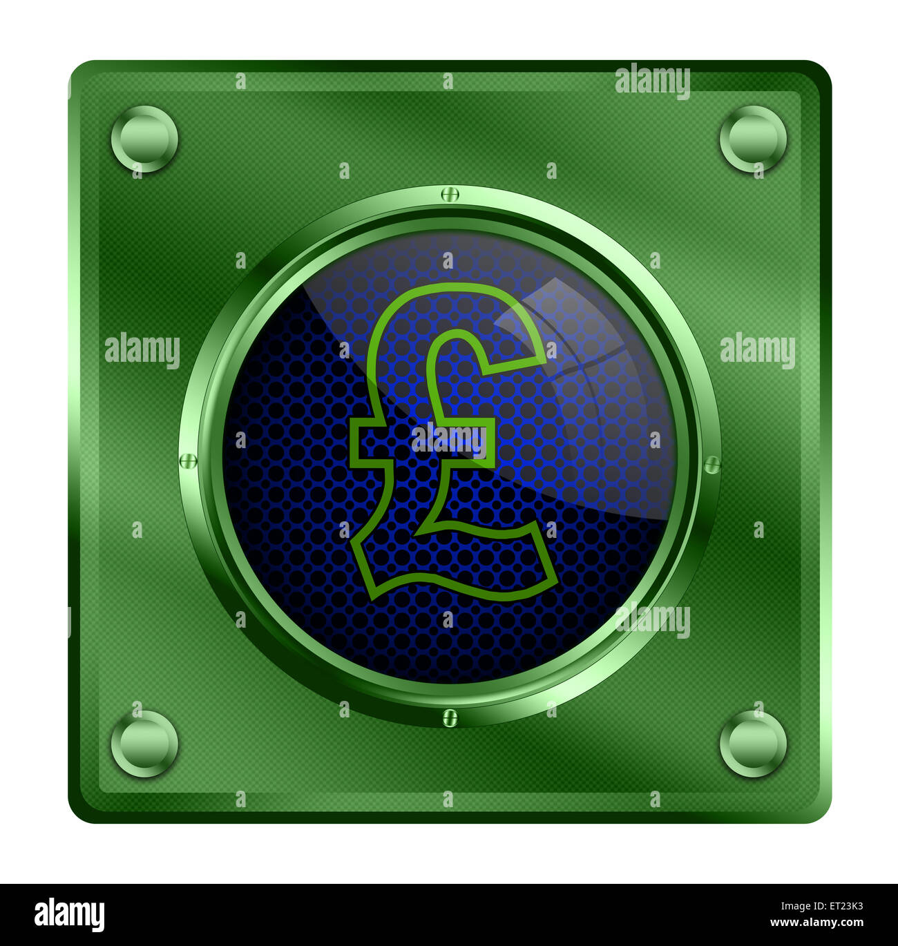 British Pound button Stock Photo - Alamy