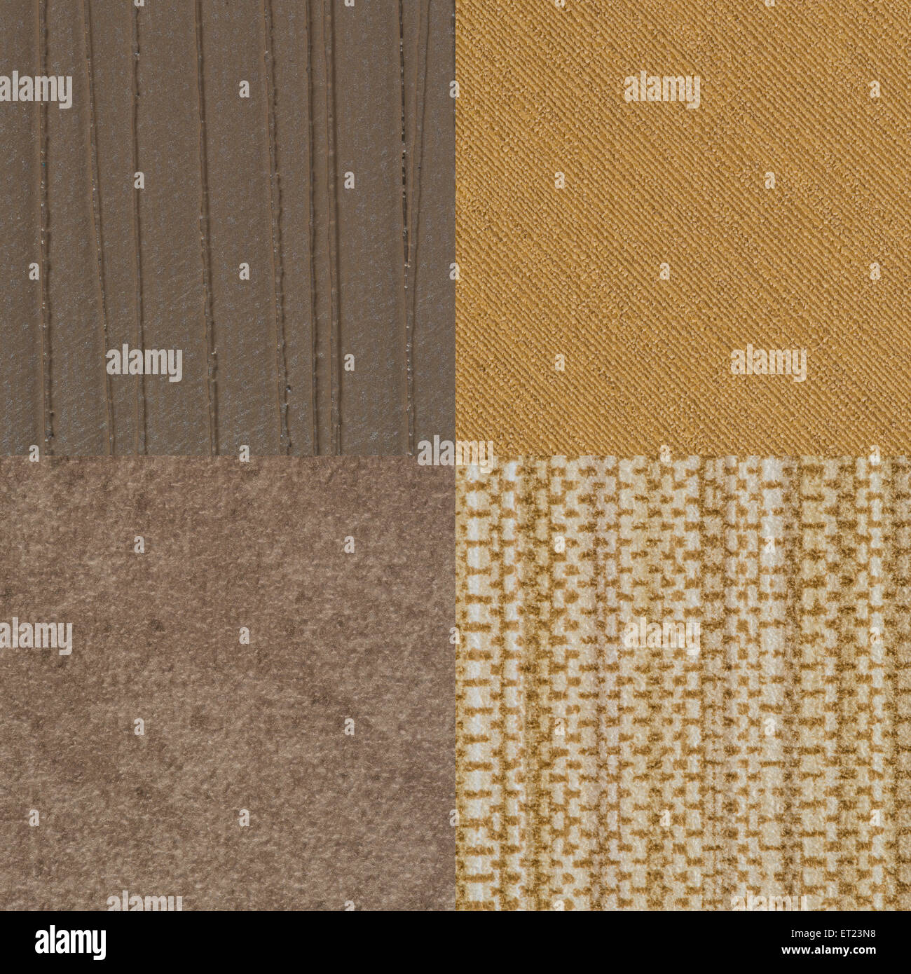 Set of brown vinyl samples, texture background Stock Photo - Alamy