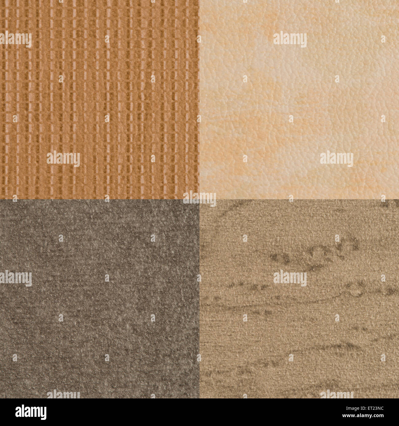 Set of brown vinyl samples, texture background Stock Photo - Alamy