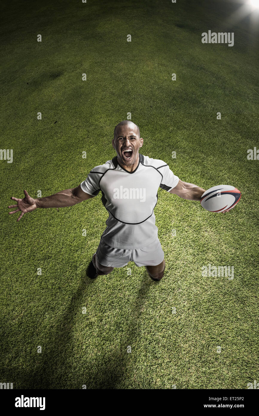 White male rugby player hi-res stock photography and images - Alamy