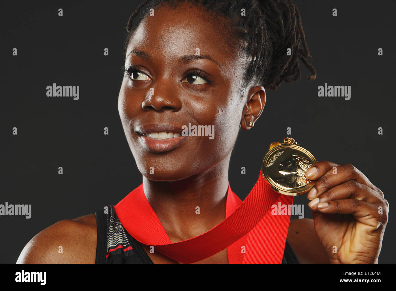 Woman with medal hi-res stock photography and images - Alamy