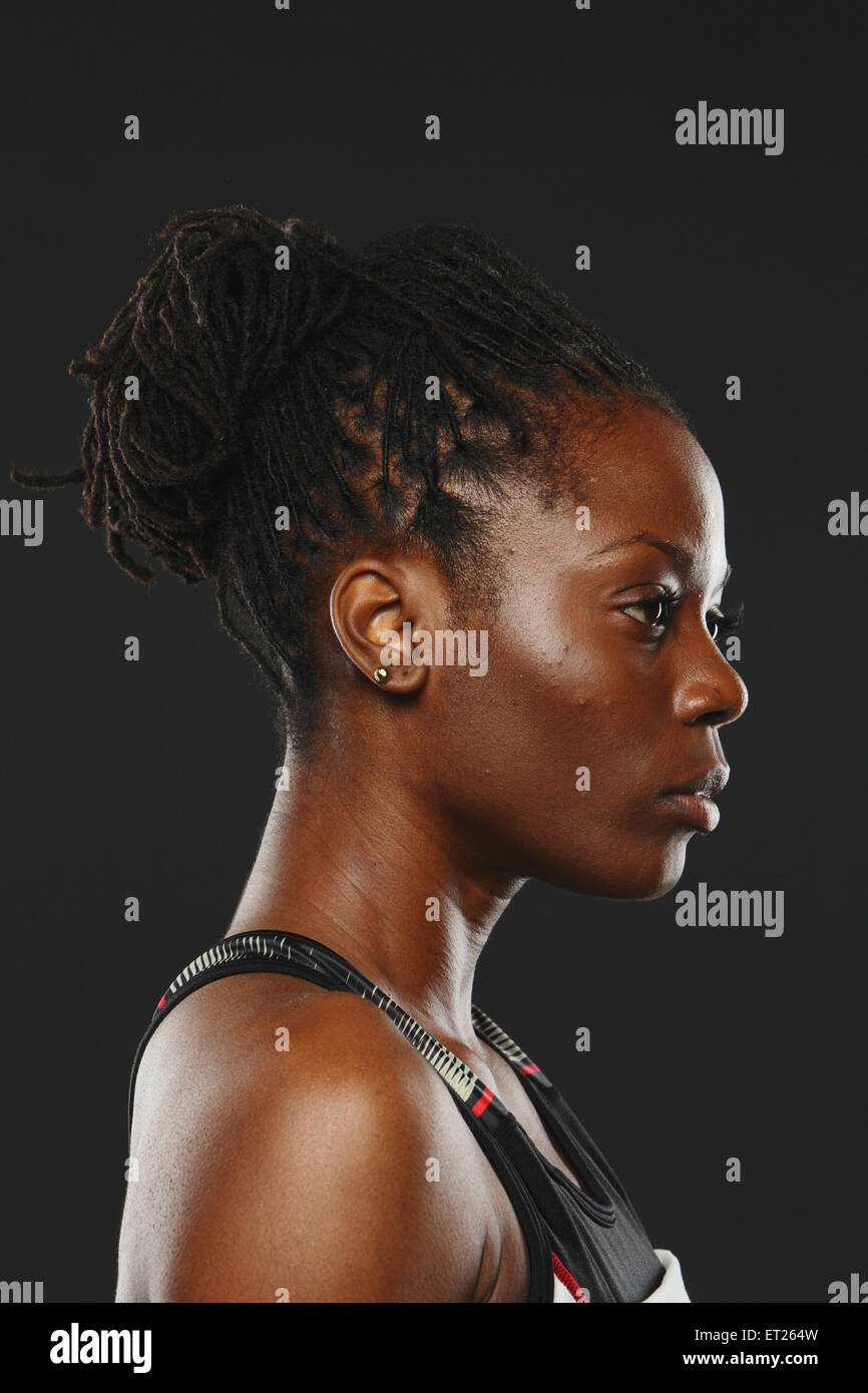 Female Athlete, Focused Stock Photo - Alamy