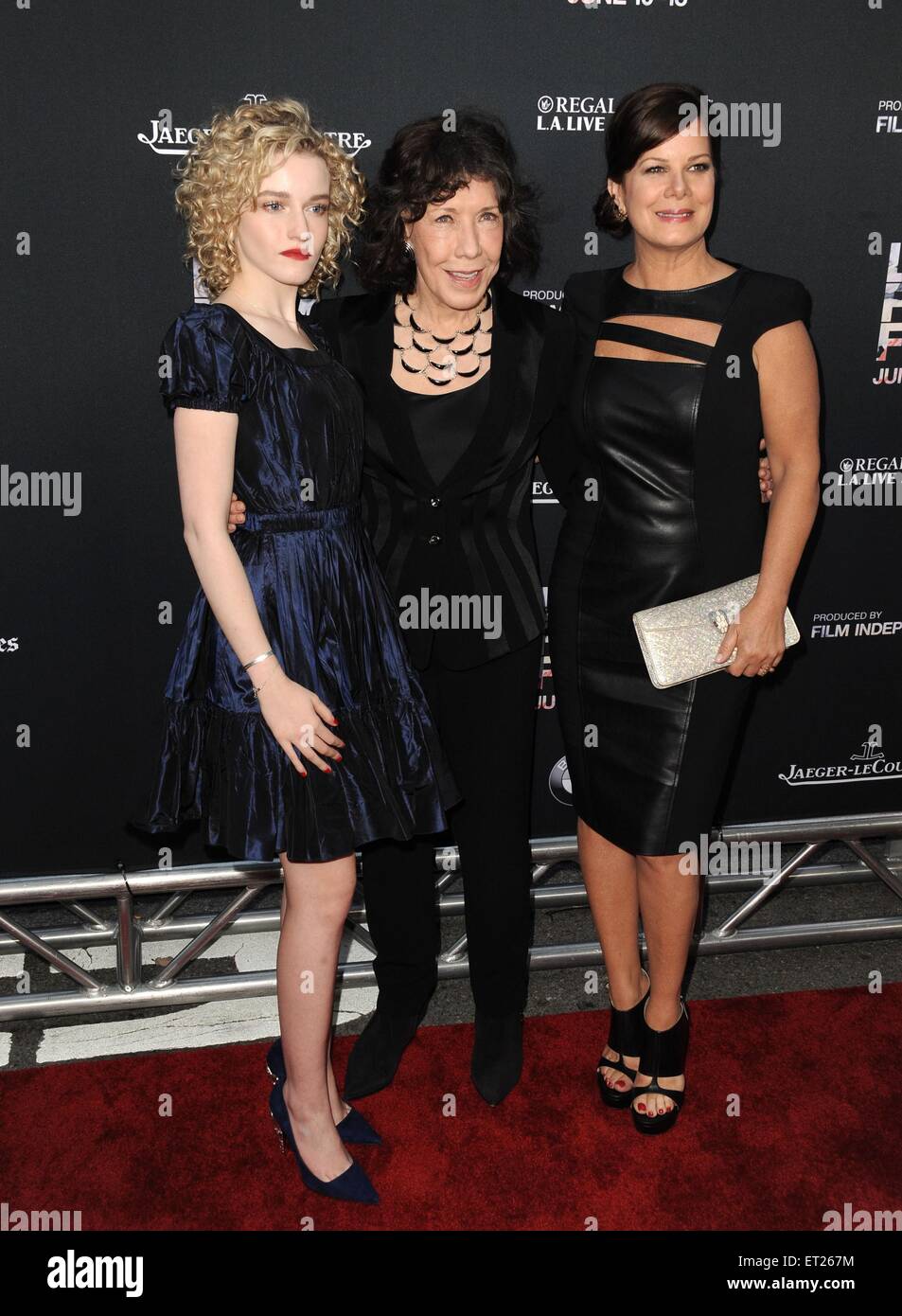 Los Angeles, CA, USA. 10th June, 2015. Julia Garner, Lily Tomlin ...
