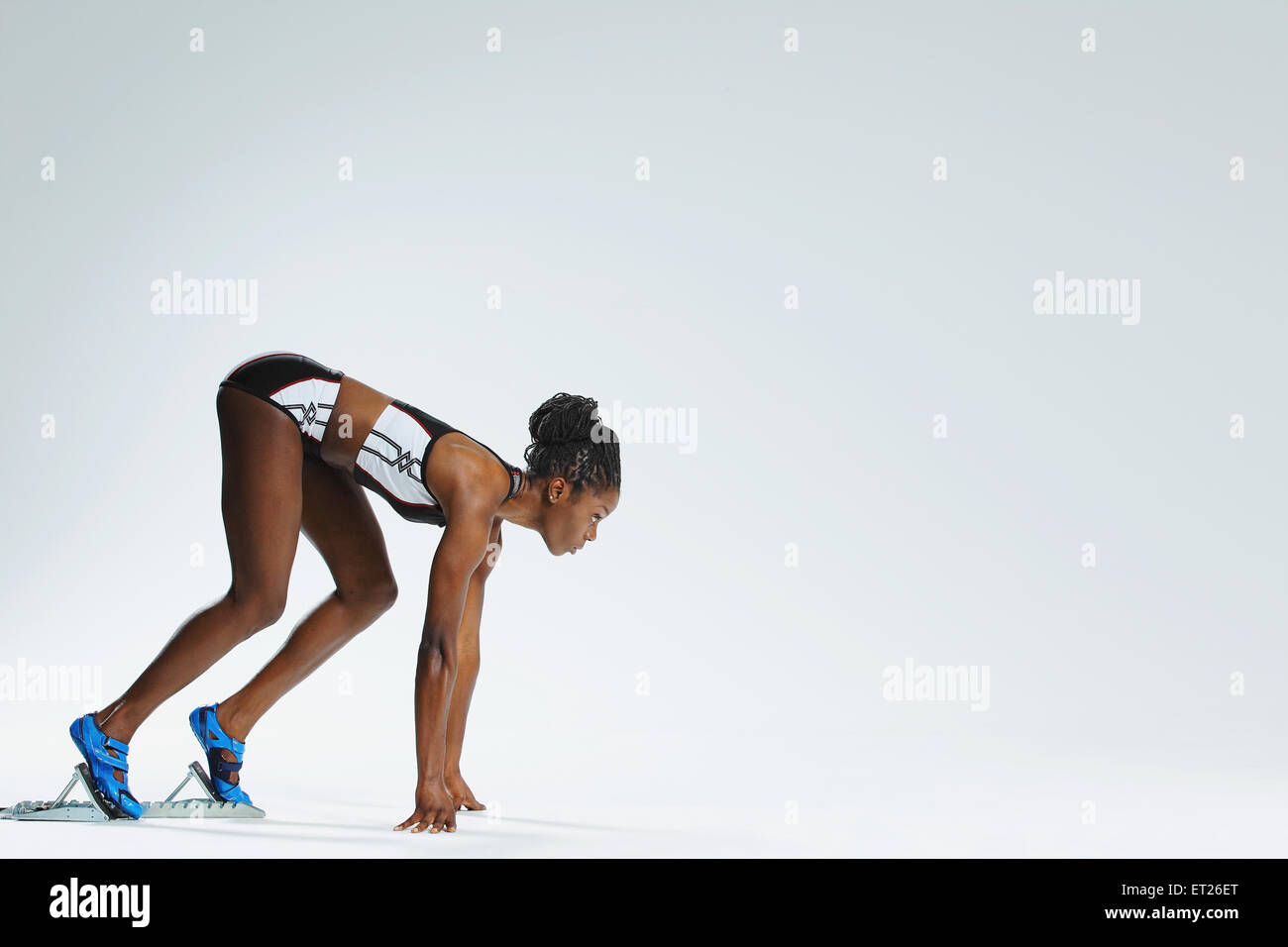 Athlete starting block hi-res stock photography and images - Alamy