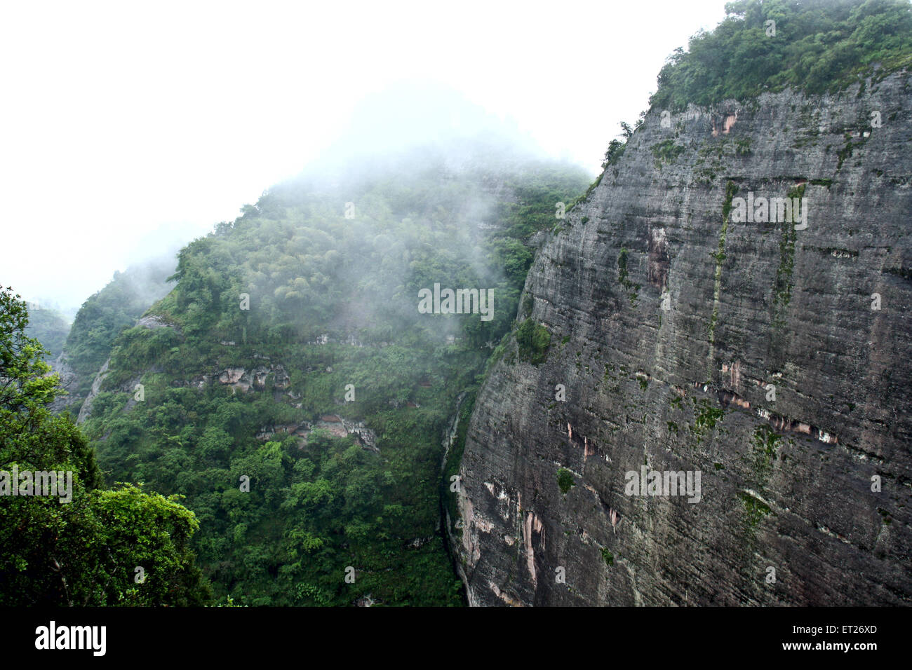 unusual Wuyi mountain peaks Stock Photo - Alamy