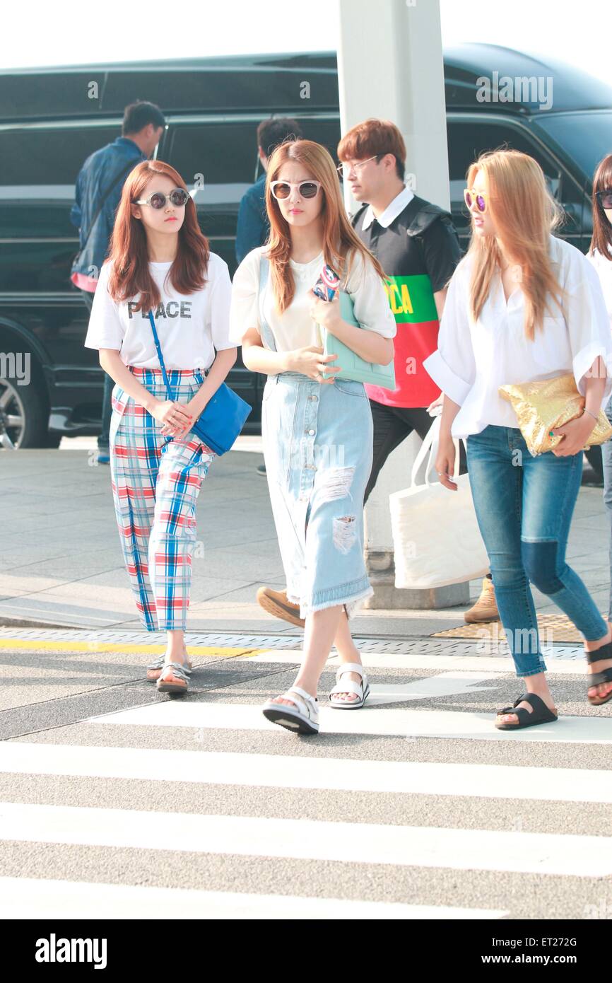 Seoul, South Korea. 10th June, 2015. Girls Generation go abroad from ...