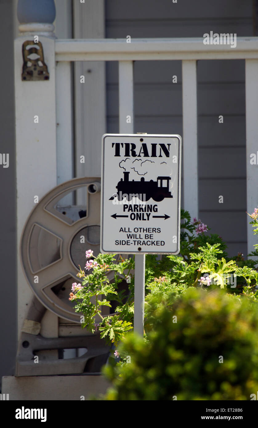Train Enthusiast Sign Stock Photo - Alamy
