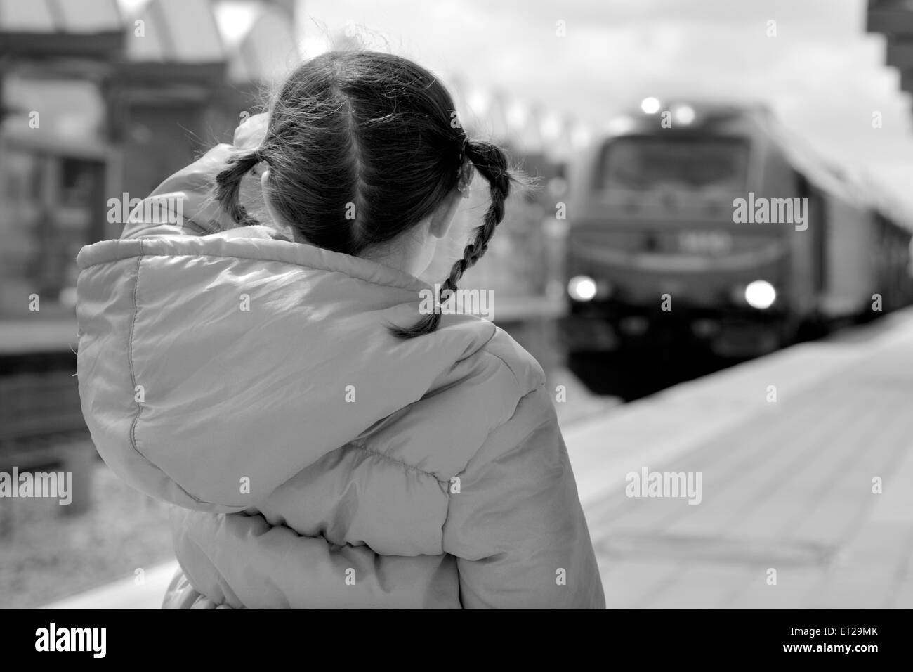 Girl On A Train High Resolution Stock Photography and Images - Alamy