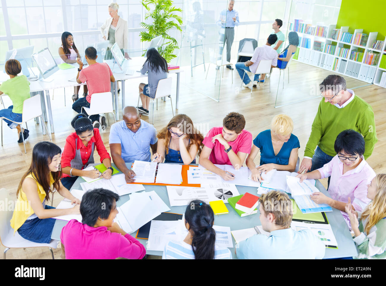 Group of Student in the Classroom Stock Photo - Alamy