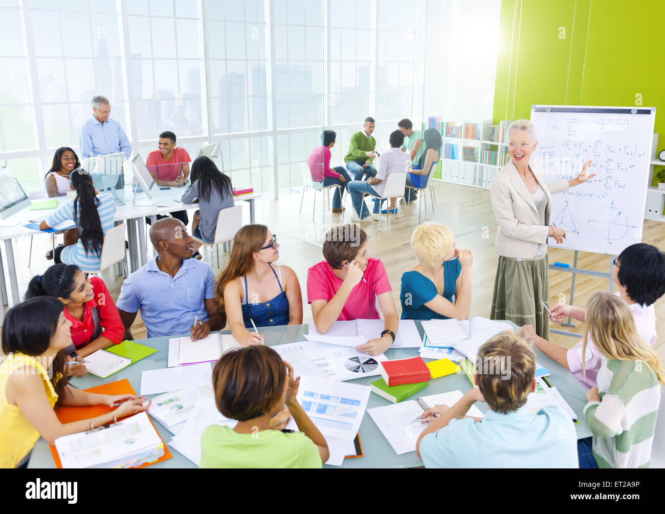 Group of Student in the Classroom Stock Photo - Alamy
