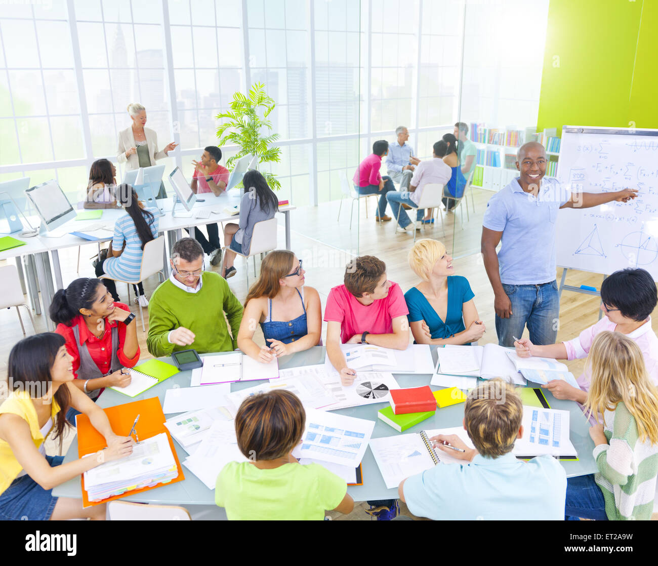 Group of Student in the Classroom Stock Photo - Alamy