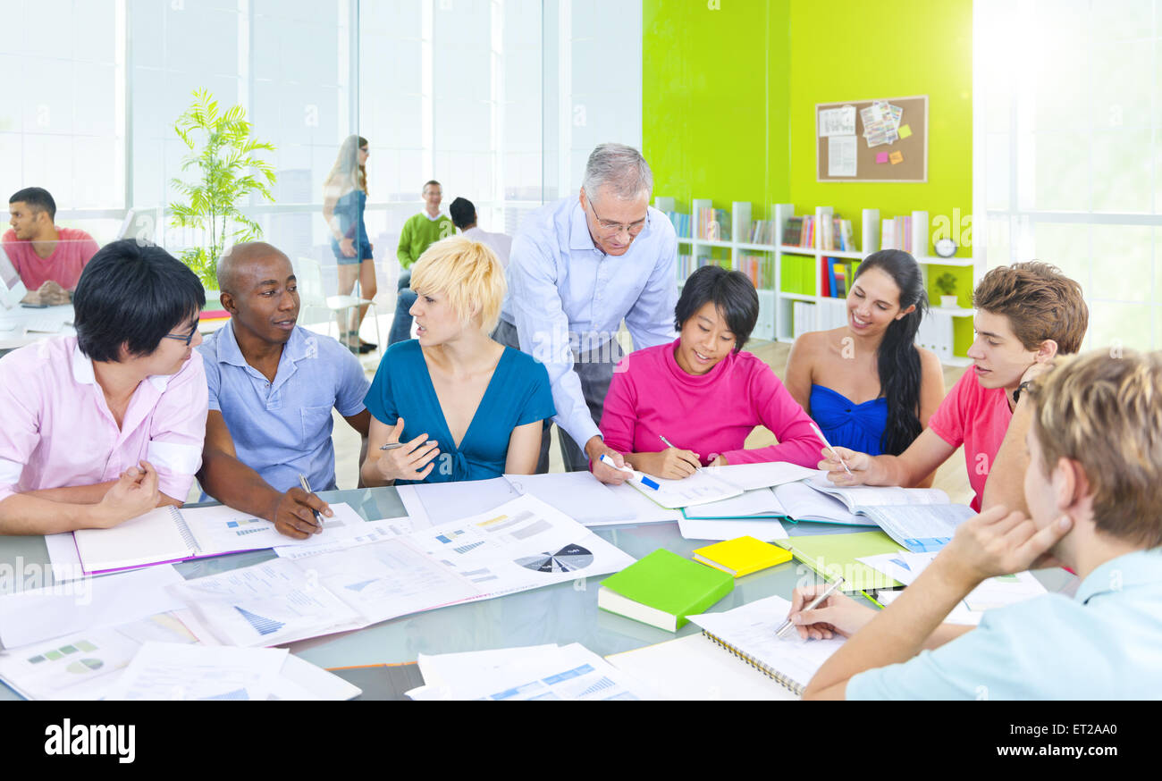 Group of Student in the Classroom Stock Photo - Alamy