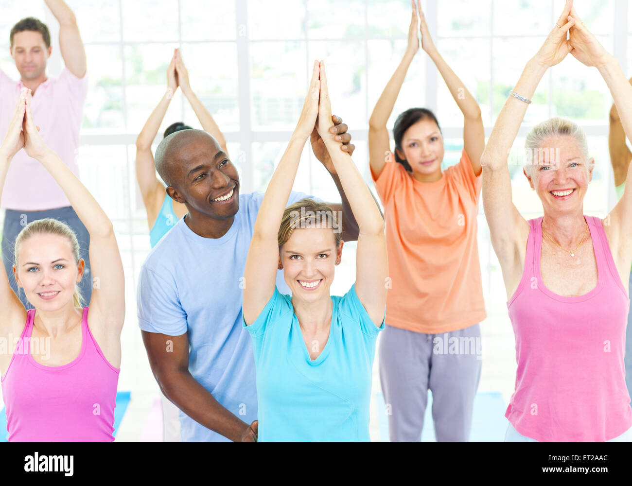 Group of Healthy People in the Fitness Stock Photo - Alamy
