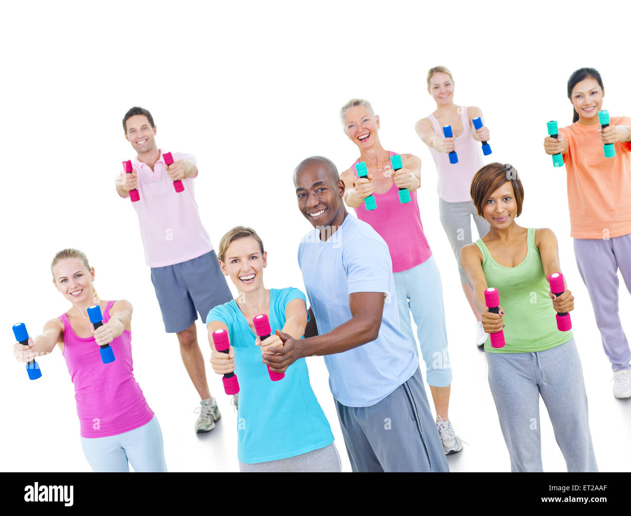 Group of Healthy People in the Fitness Stock Photo - Alamy