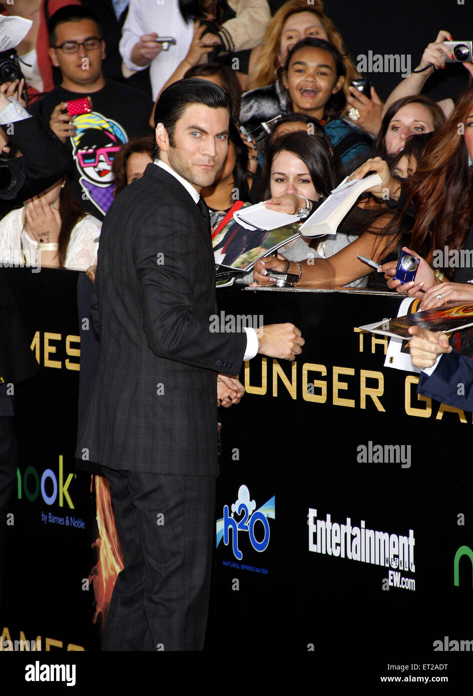 Wes Bentley at the Los Angeles premiere of 'The Hunger Games' held at ...