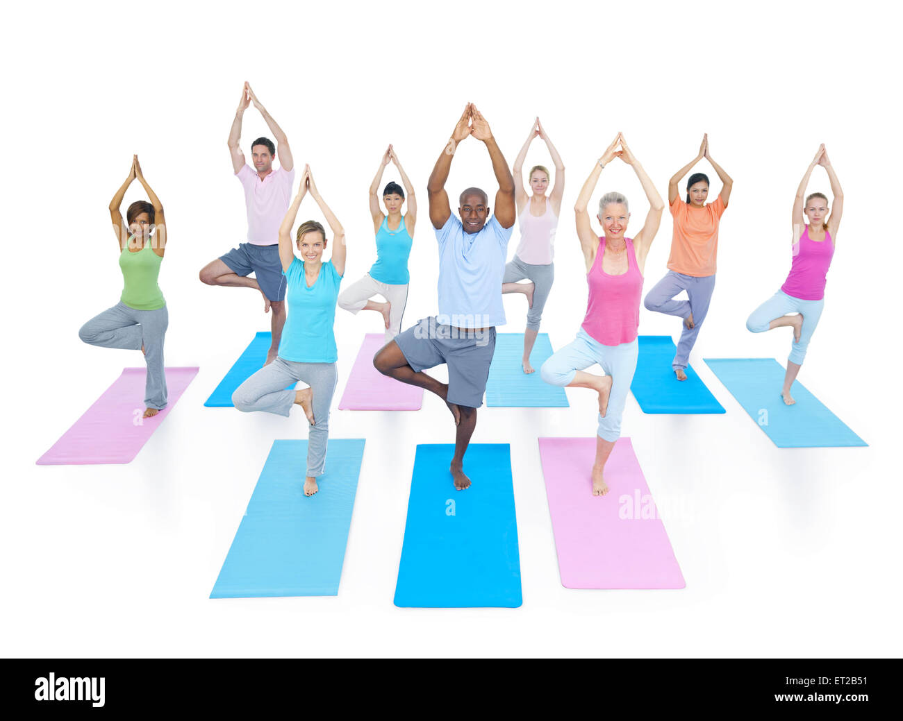 Group of Healthy People in Fitness Stock Photo - Alamy