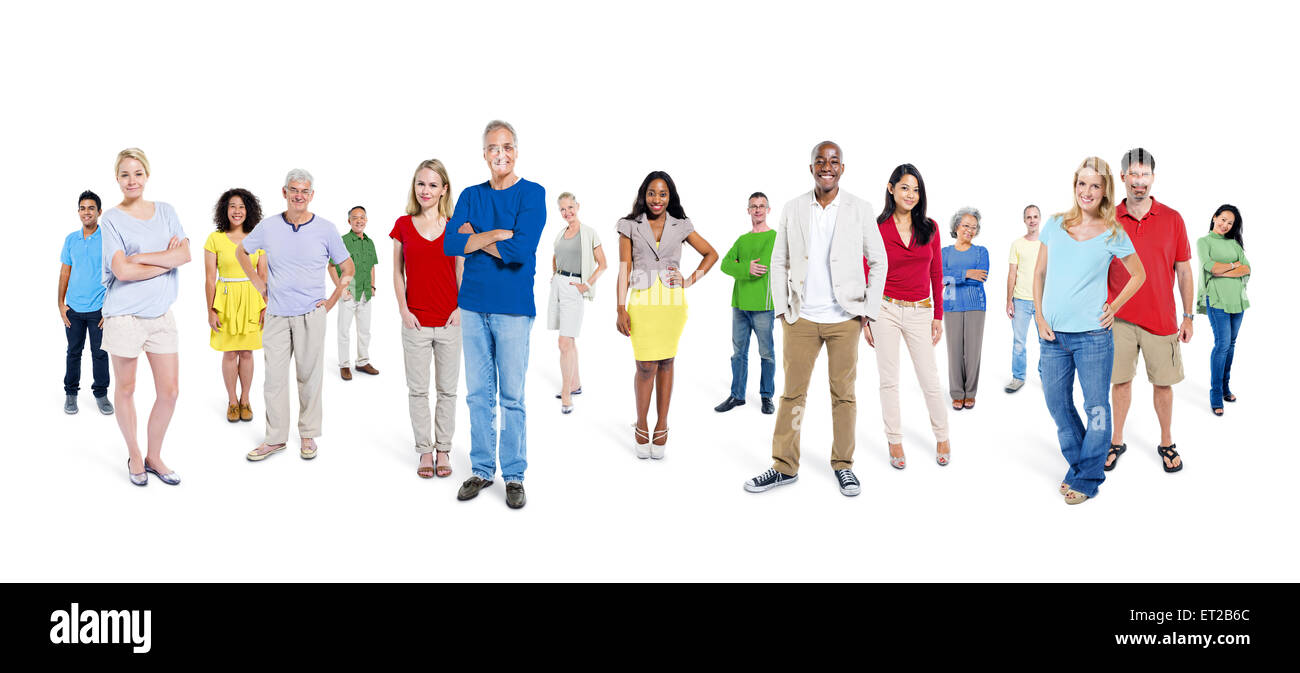 Large Group of People Stock Photo - Alamy