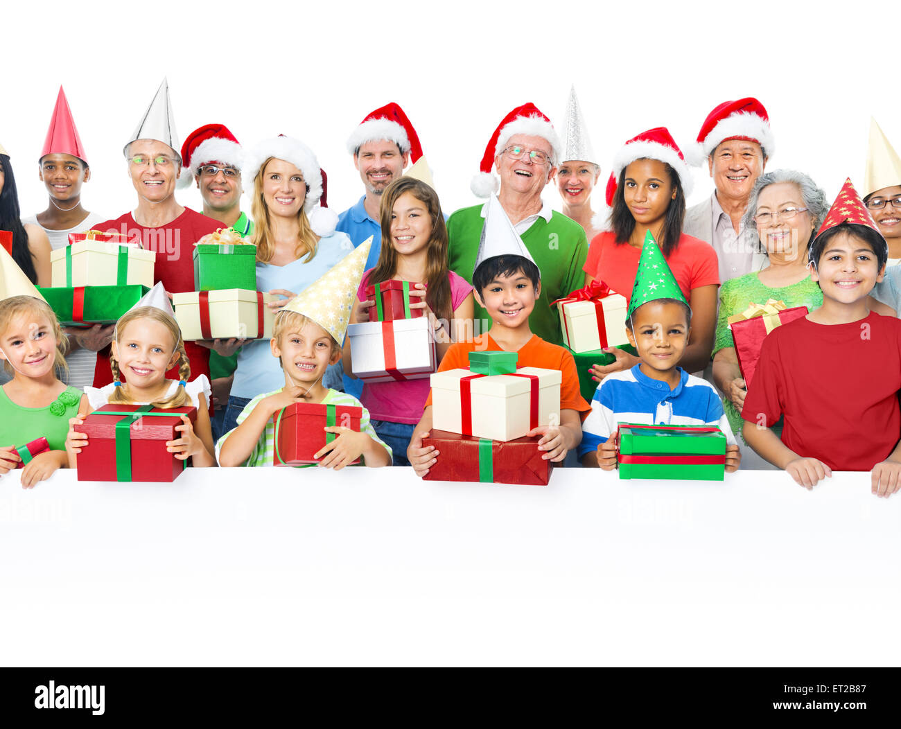 Group of People Celebrating Stock Photo - Alamy