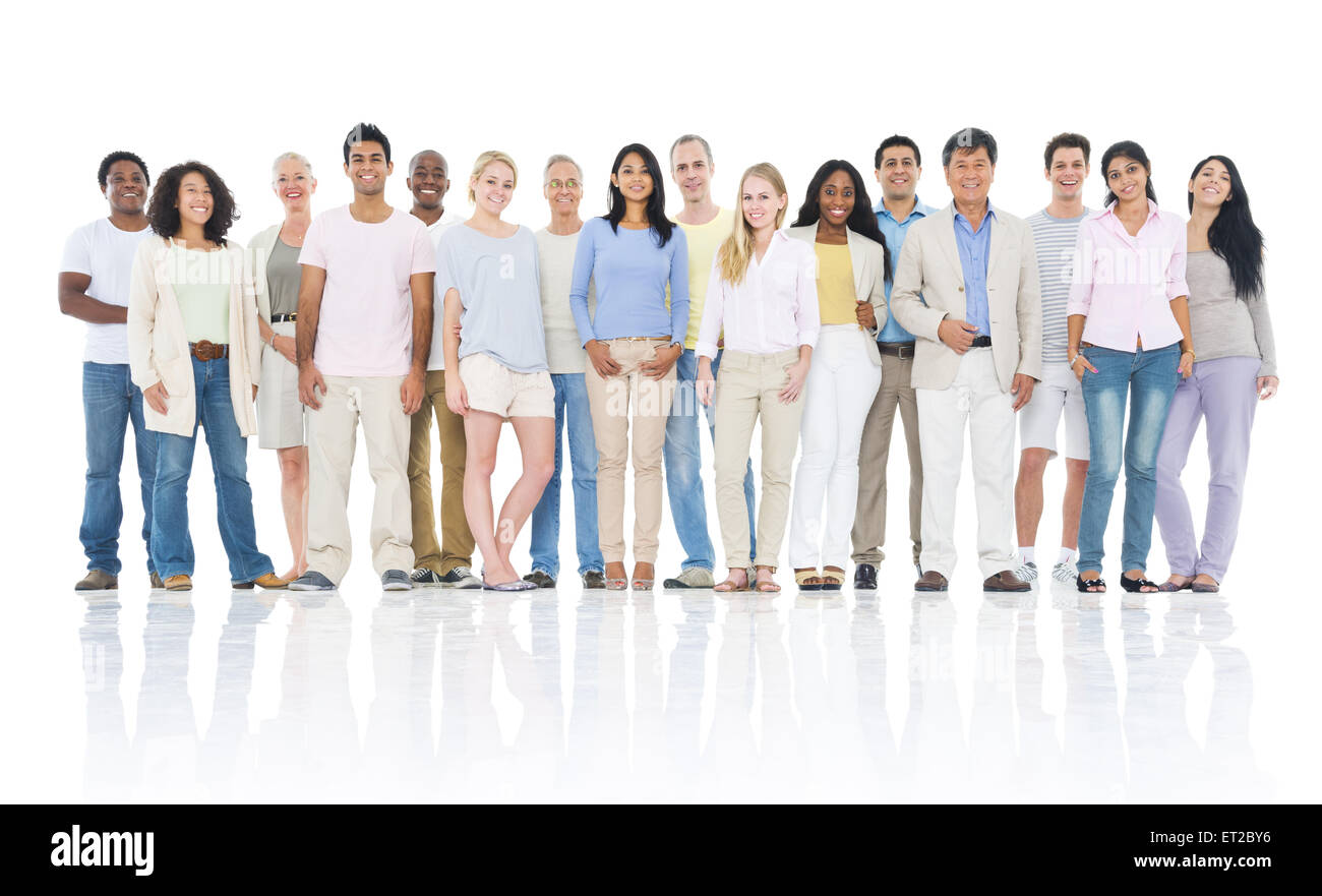 Large Group of People Stock Photo - Alamy