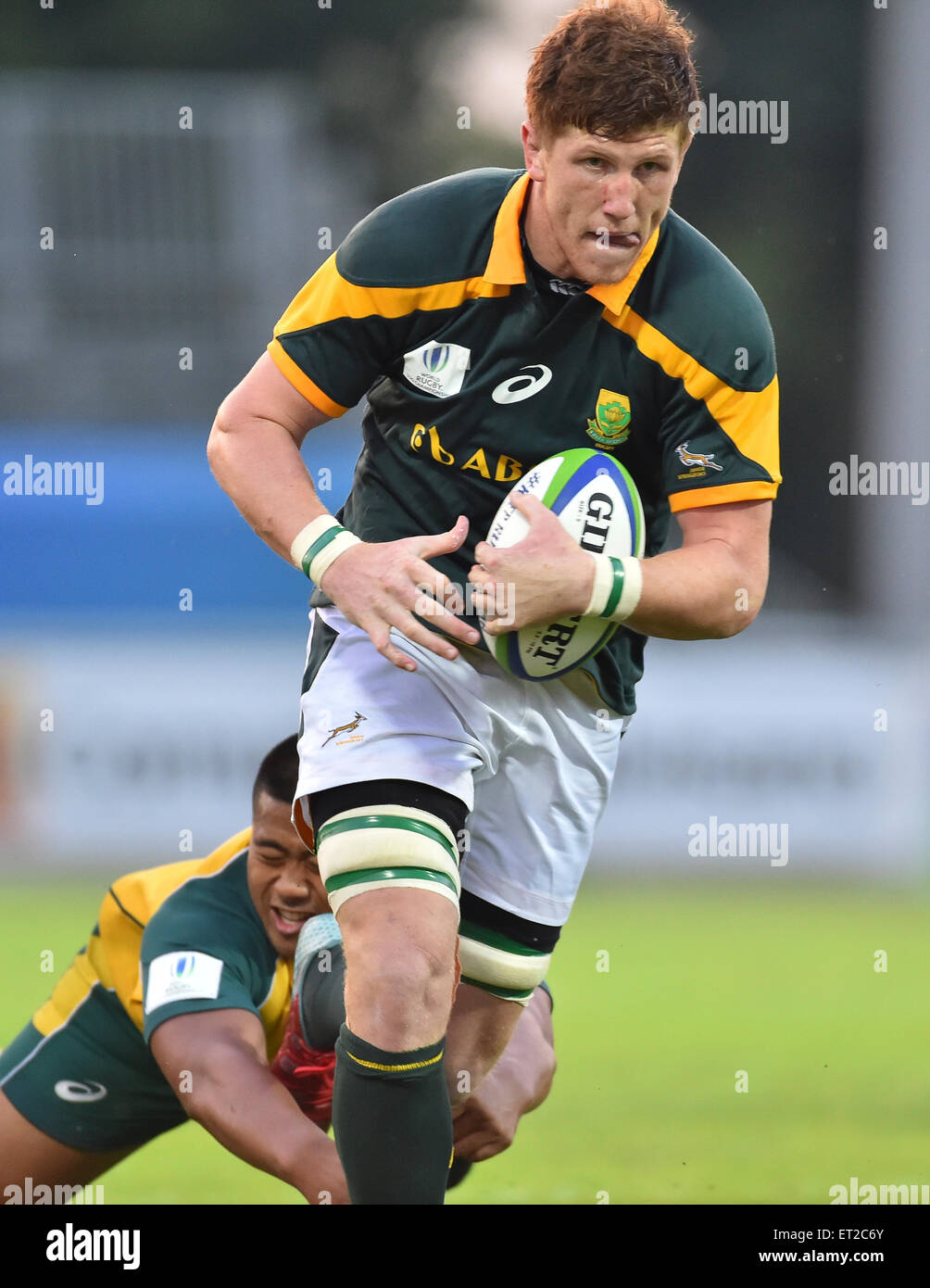 Calvisano, Italy. 10th June, 2015. Jacques Vermeulen of South Africa ...