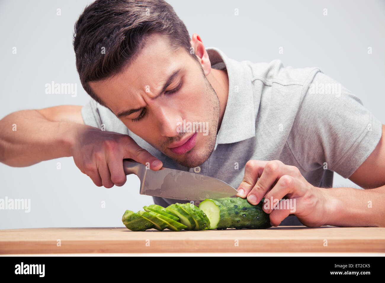 Man Chopping Vegetables