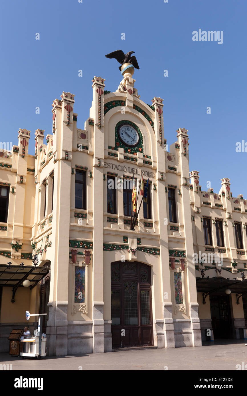 The North Train Station in the city of Valencia, Spain Stock Photo - Alamy