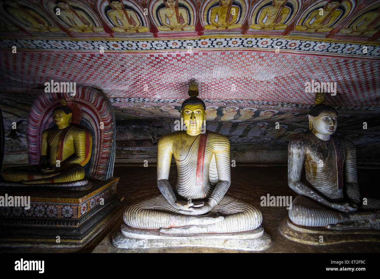 Buddha statues in cave 2 (Cave of the Great Kings or Temple of the ...