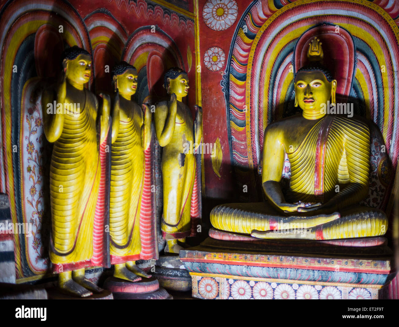 Dambulla Cave Temples, Buddhas inside cave 3 (Great New Monastery or ...