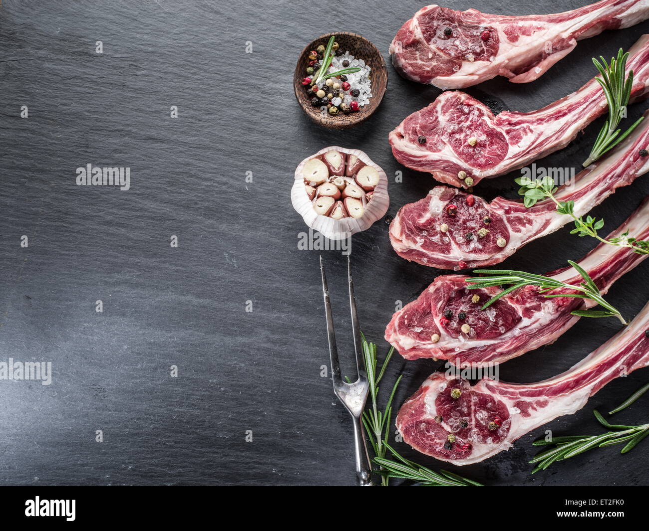 Lamb chops hi-res stock photography and images - Alamy