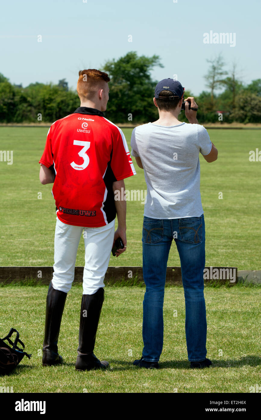 Spectators at a University students polo match Stock Photo - Alamy