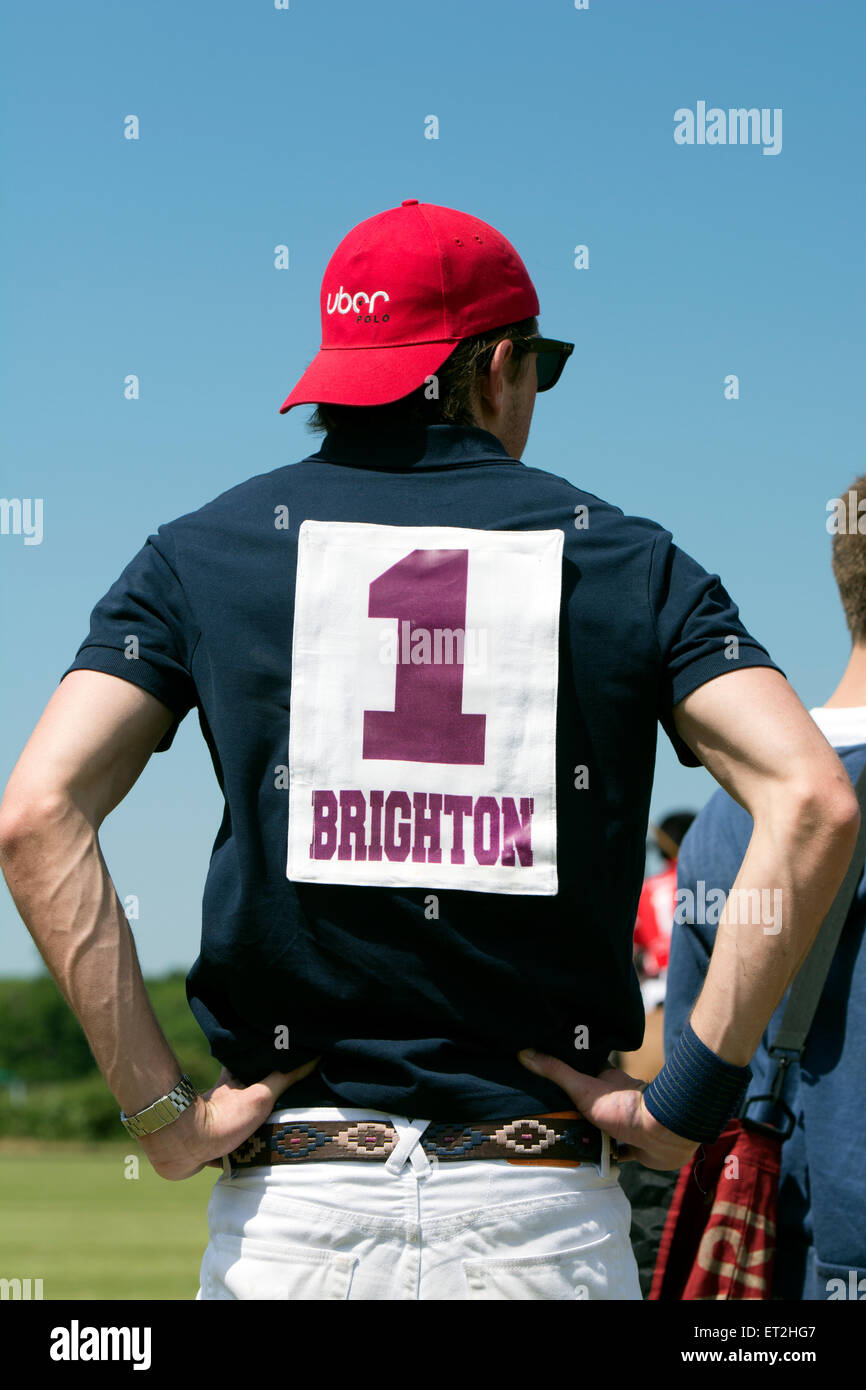 Brighton University male student polo player Stock Photo - Alamy
