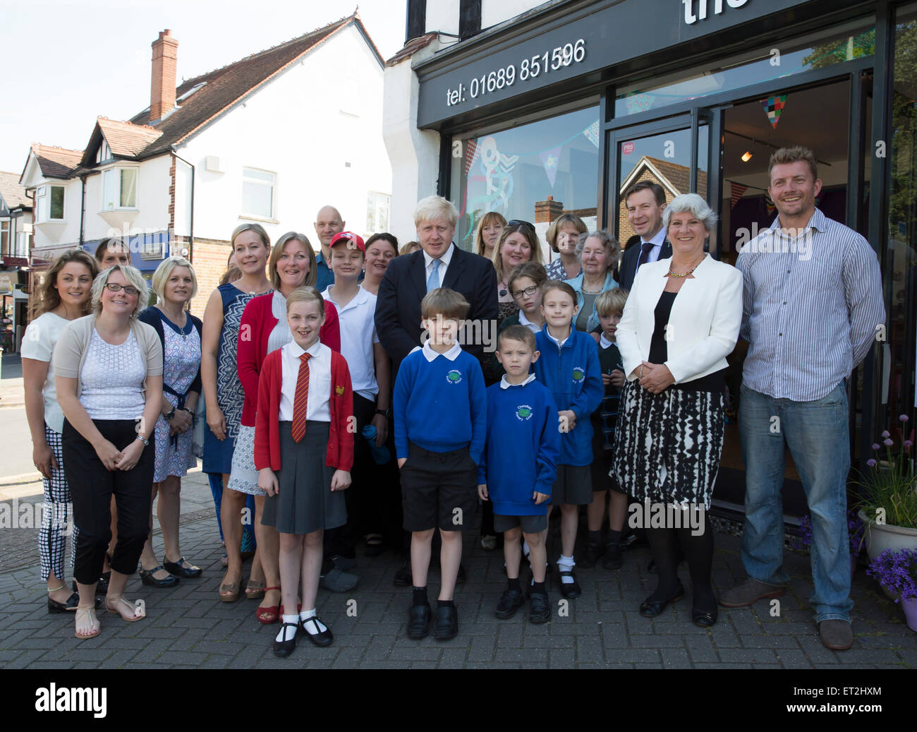 Green St Green,UK,11th June 2015,Staff, families and volunteers pose ...