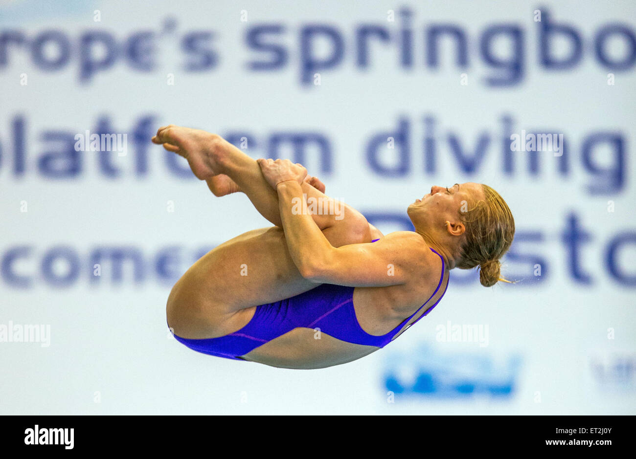 Rostock, Germany. 10th June, 2015. Ukrainian diver Yulia Prokopchuk ...