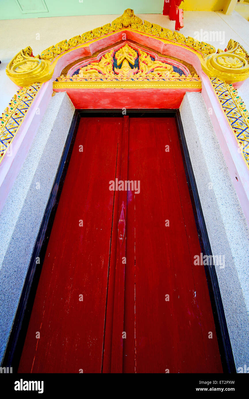 kho samui bangkok in thailand incision of the buddha gold temple Stock ...