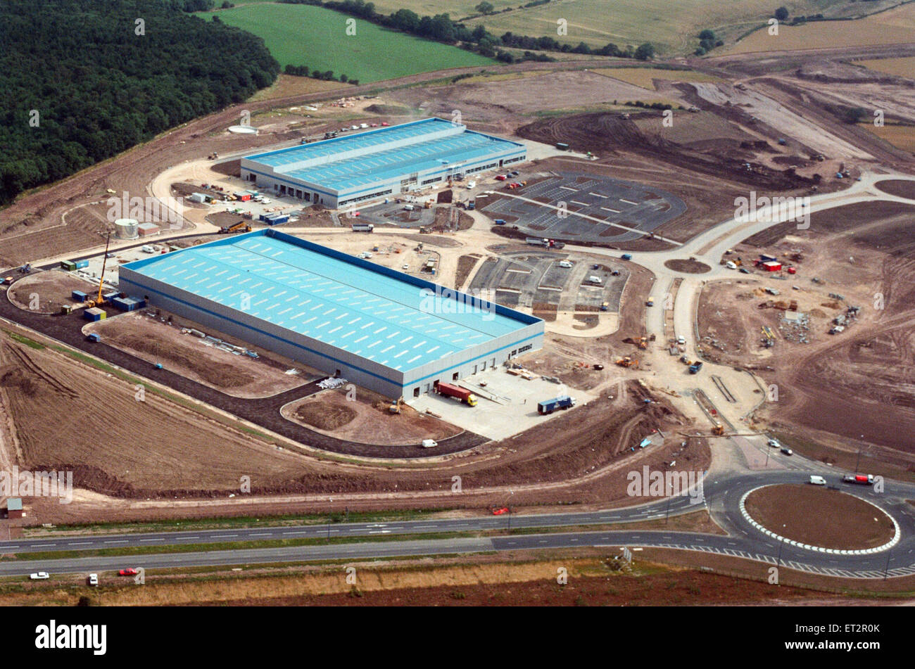 Aerial view of Teesside, the Samsung site. 28th July 1995 Stock Photo ...