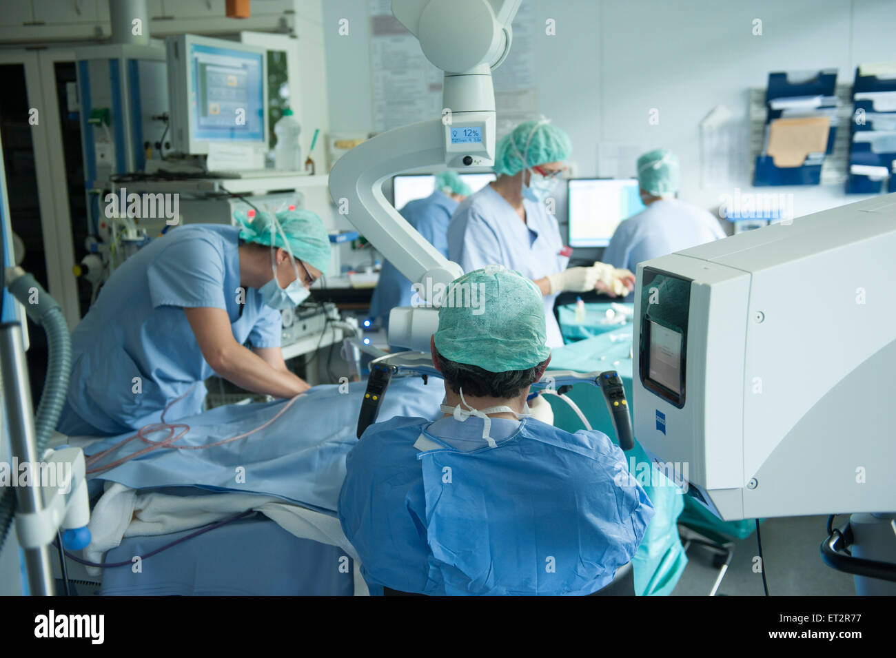 Freiburg im Breisgau, Germany, in the operating room Univ.-Ear, Nose ...