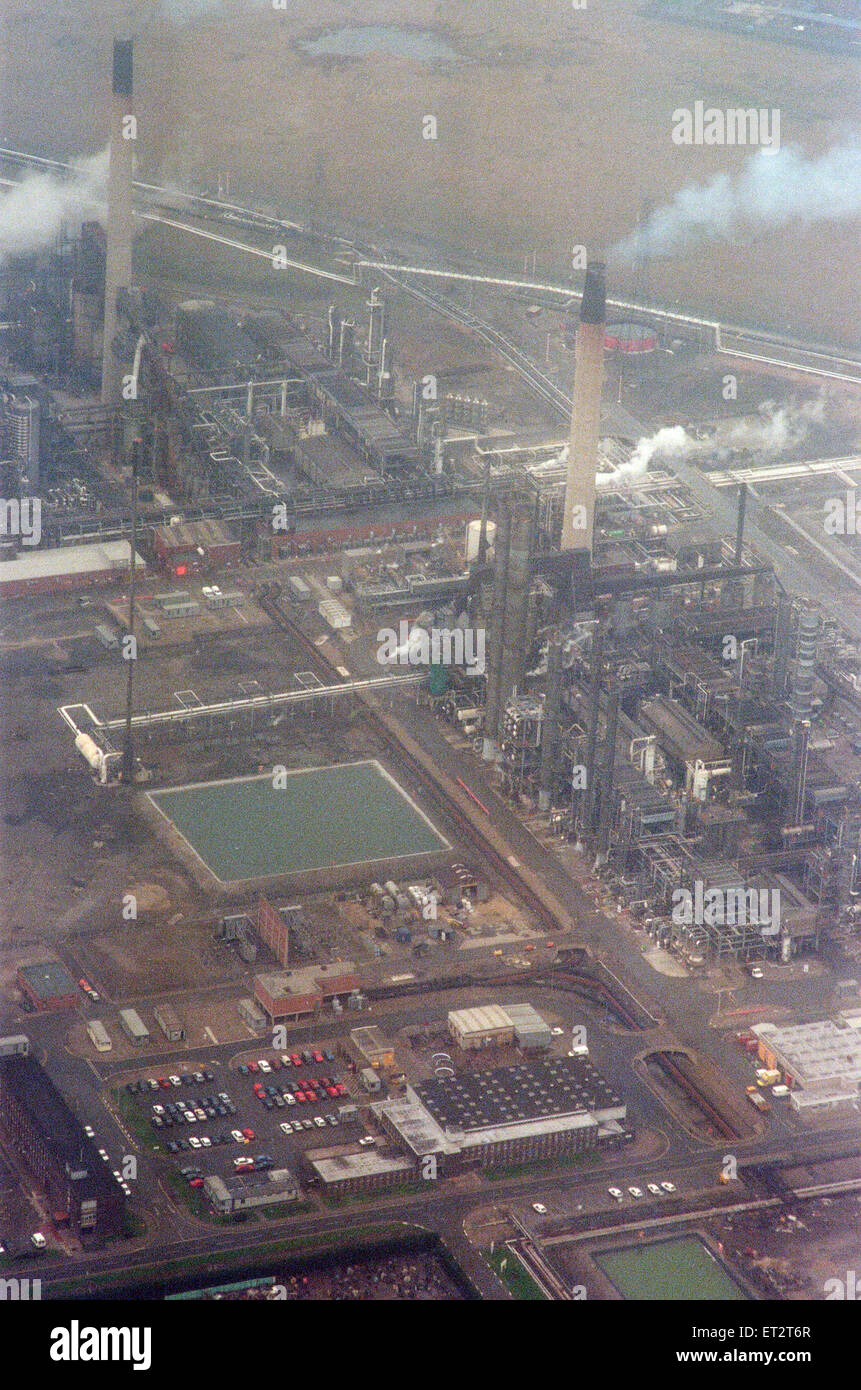 Aerial view of Teesside. 16th April 1996 Stock Photo - Alamy