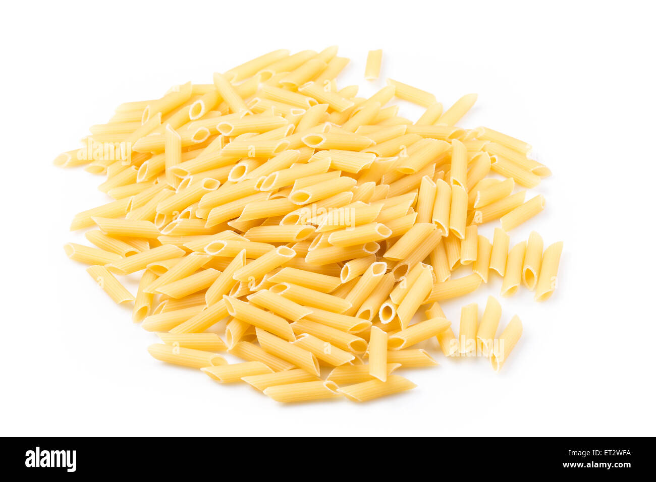 dried italian pasta macaroni isolated on white background Stock Photo ...