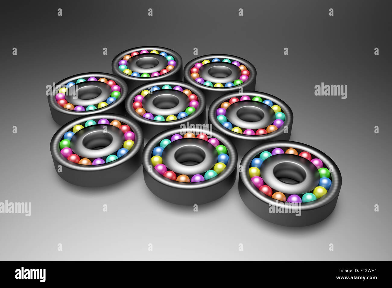 3d rendering steel ball bearing hi-res stock photography and images - Alamy