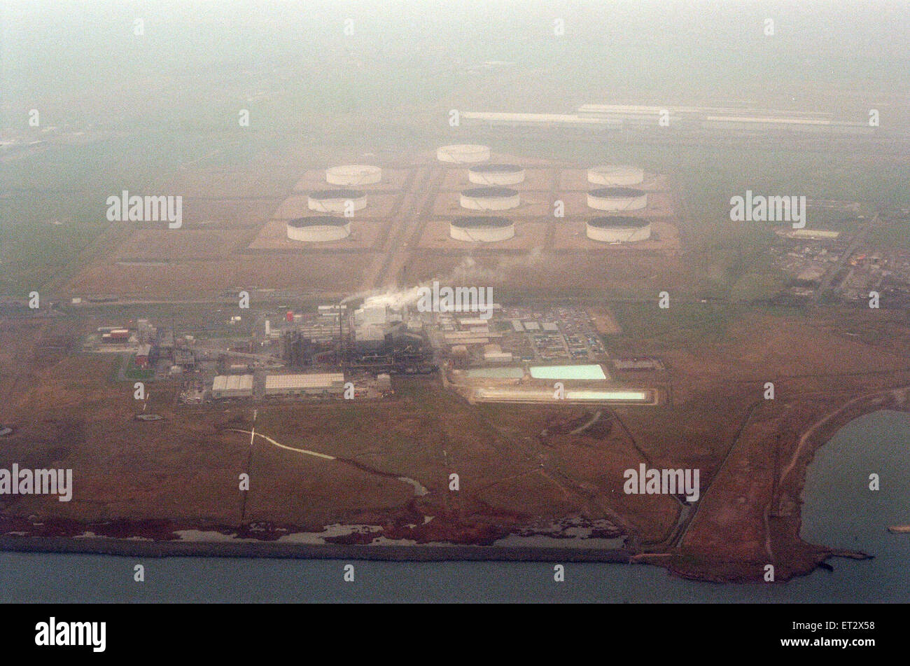 Aerial view of Teesside. 16th April 1996 Stock Photo - Alamy
