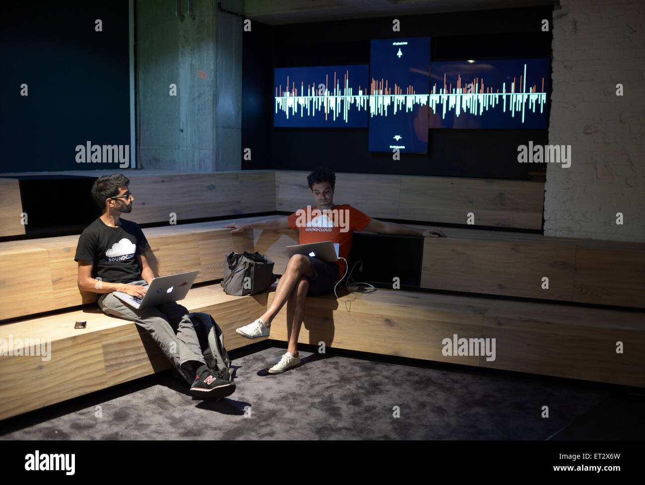 Berlin, Germany, company SoundCloud in the start-up center Factory ...