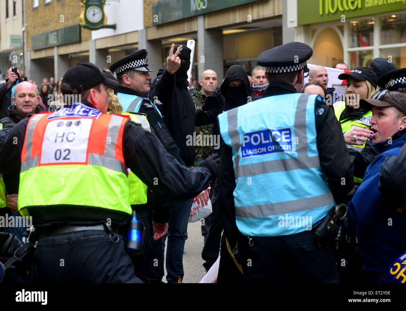 English defence league holding hi-res stock photography and images - Alamy