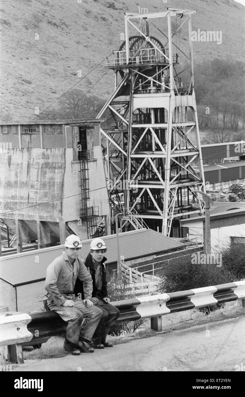 Coal miners Phillip Jenkins (left) and Chris Lee seen here at the Taff ...