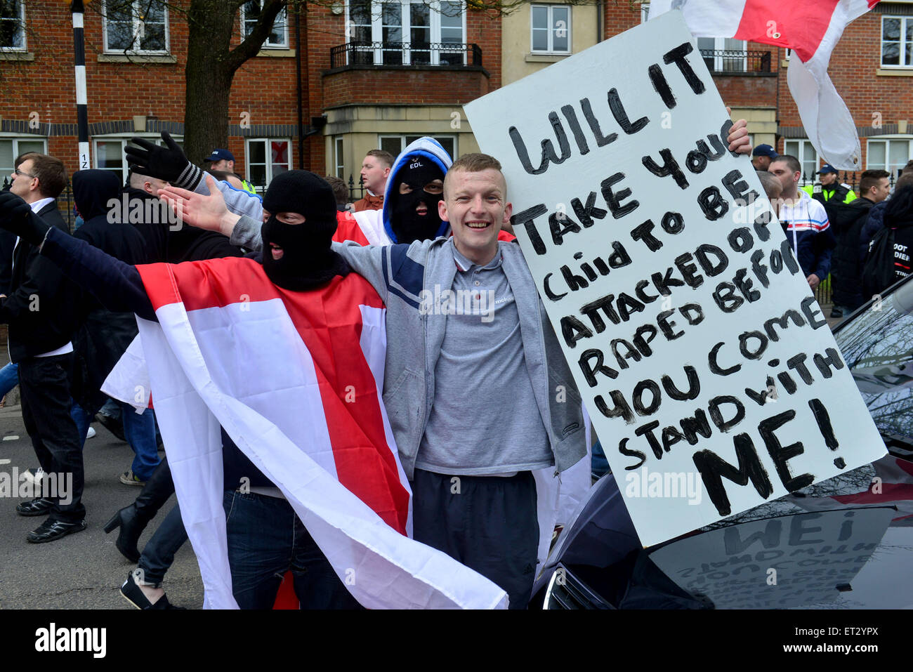 English Defence League holding a National Demonstration in Oxford on ...