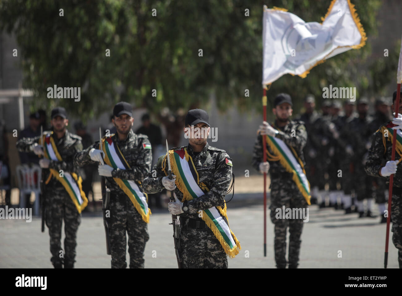 Gaza. 11th June, 2015. Members of Palestinian national security forces ...
