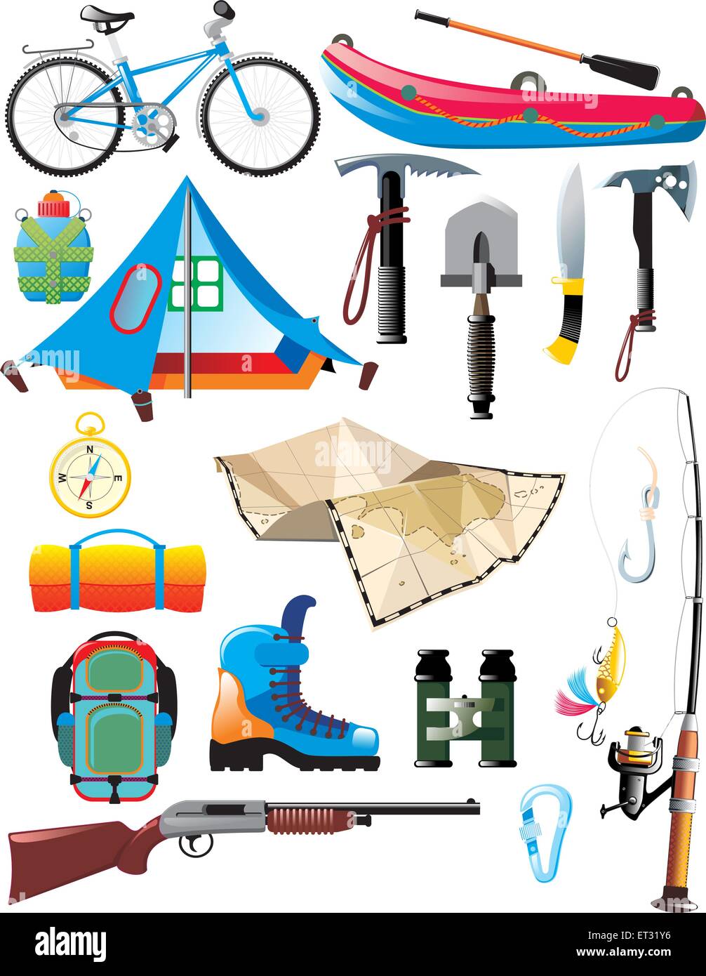 Traveler knife Stock Vector Images - Alamy
