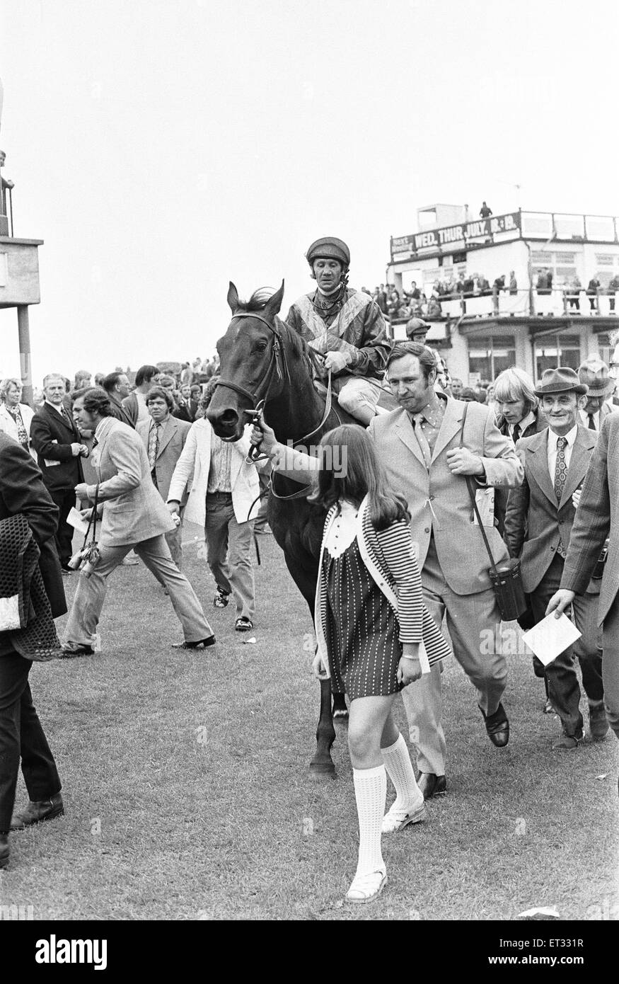 Owner Frank Spencer leads in Fiery Coin and jockey Cliffe Parkes after ...