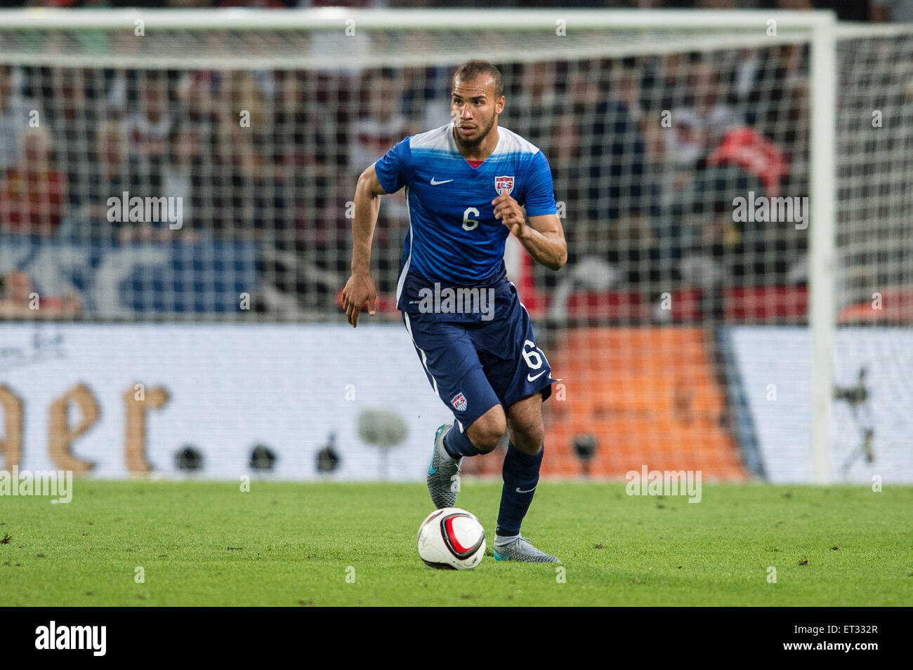 Cologne, Germany. 10th June, 2015. USA's John Brooks in action at the ...