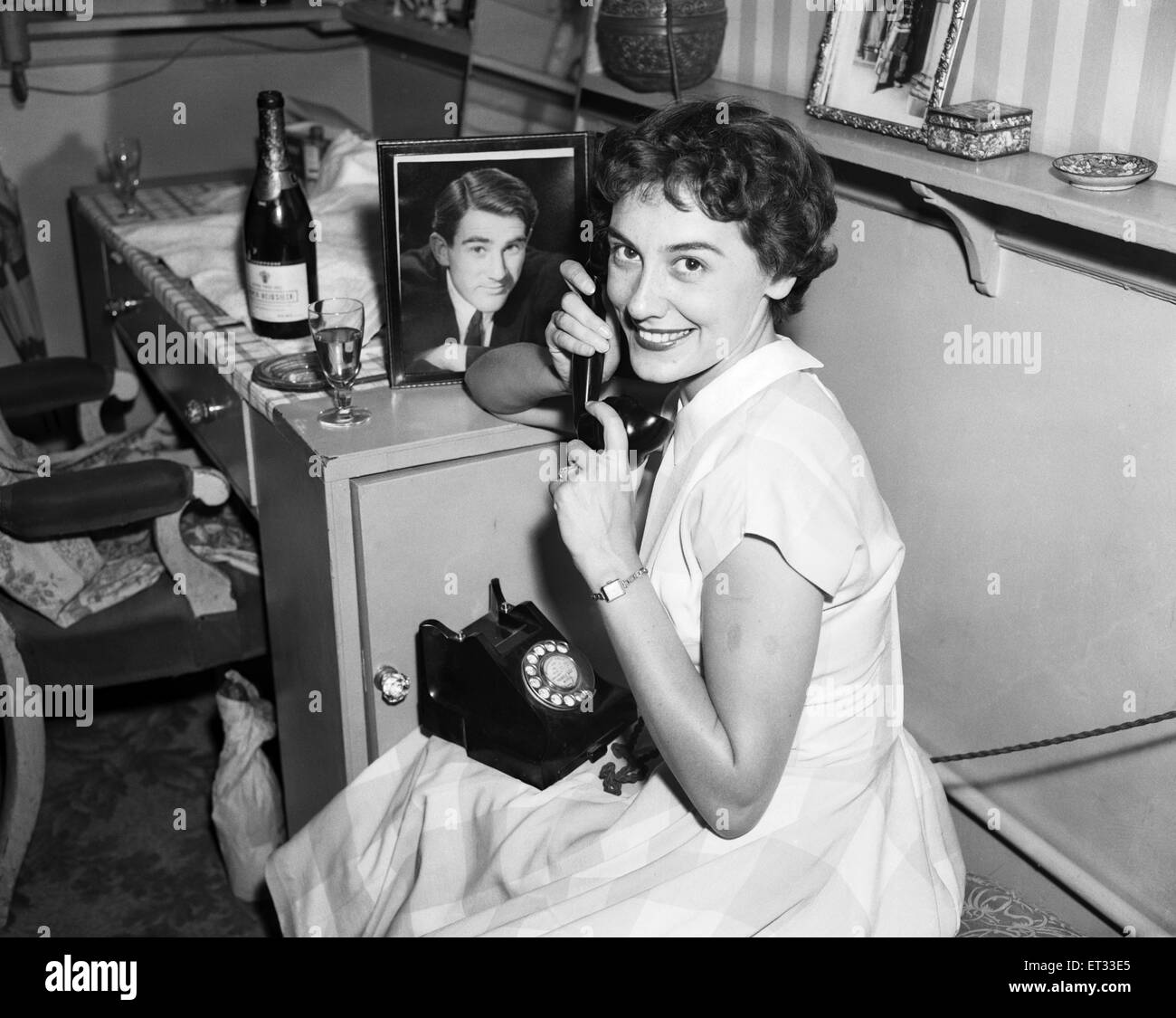 A portrait of Anne Rogers in her dressing room on the day of her ...