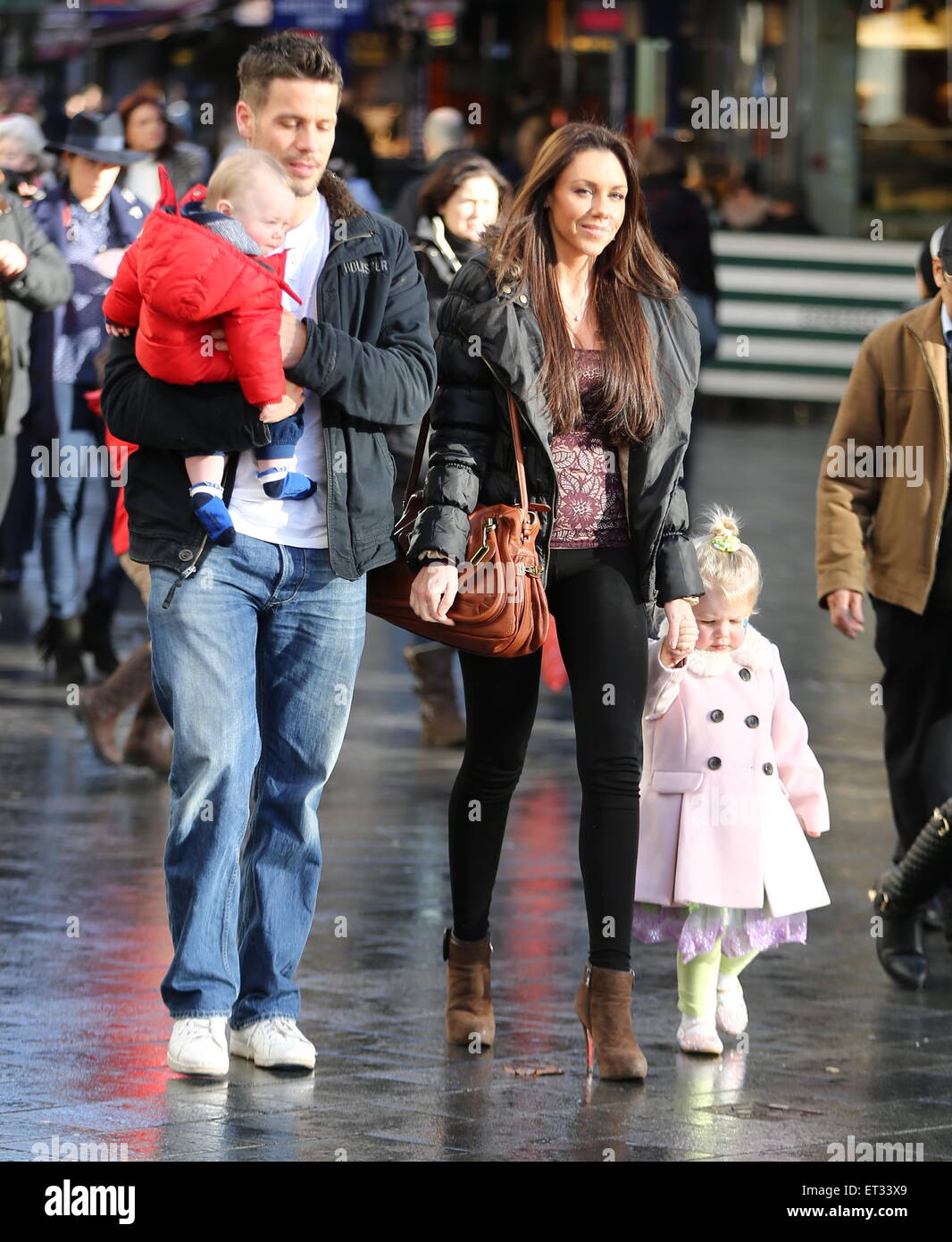 Michelle Heaton and Hugh Hanley leave the 'Tinker Bell And the Legend ...